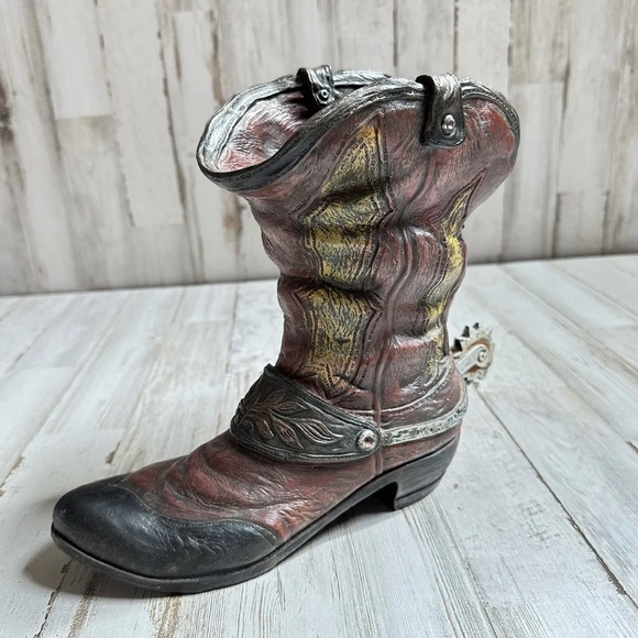 Other | Ceramic Cowboy Boot Vase | Poshmark